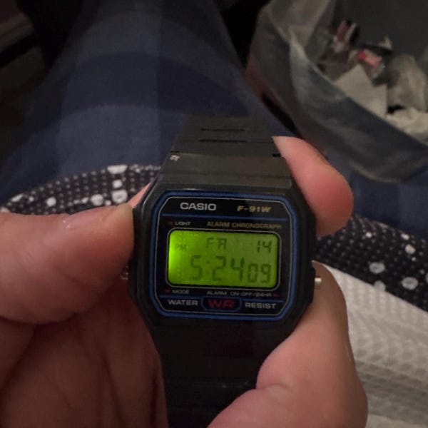Casio A158W Modified With Rainbow Digits on Mirrored Lcd (v2.0) - Etsy