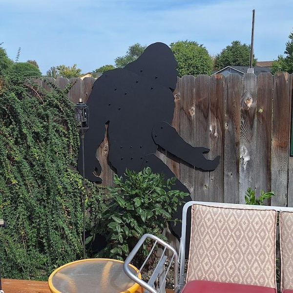 Giant 7 Ft All-weather Bigfoot Yard Display Durable PVC Outdoor Garden ...