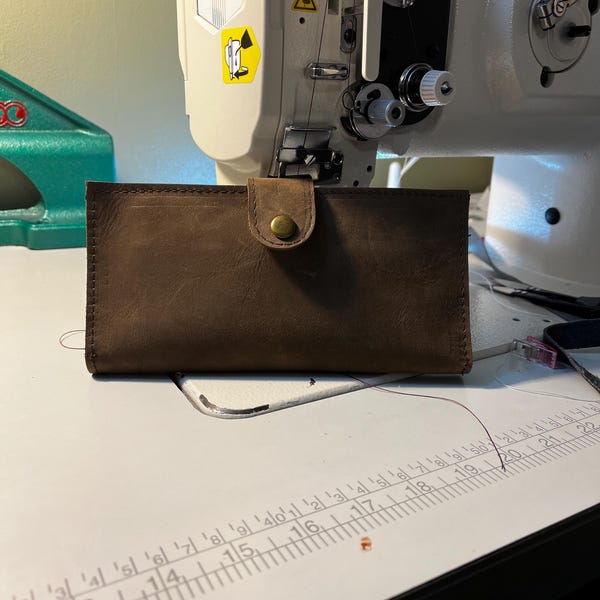 PDF Pattern for Long Wallet With Zipper Coin Pouch + Cash Slots and ...
