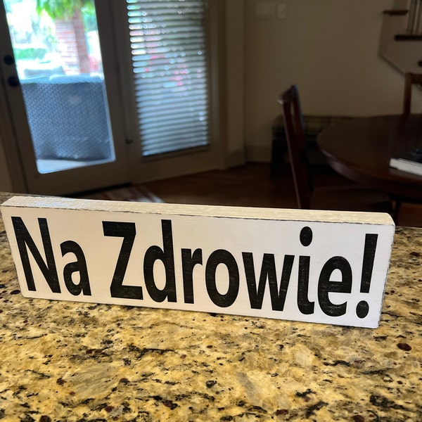 Na Zdrowie, Cheers Sign, Polish Quote, Home Bar Decor - Etsy