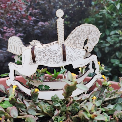 Pug Dog Laser Cut Wooden Puzzle Rocker. Vector File for Laser - Etsy