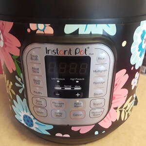16 Colors Vivid Flowers Colored Background Instant Pot Wrap Instapot ...
