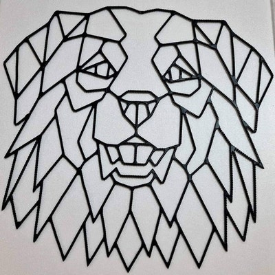 Border Collie Metal Wall Art, Geometric Dog Wall Decor, Wire Dog ...