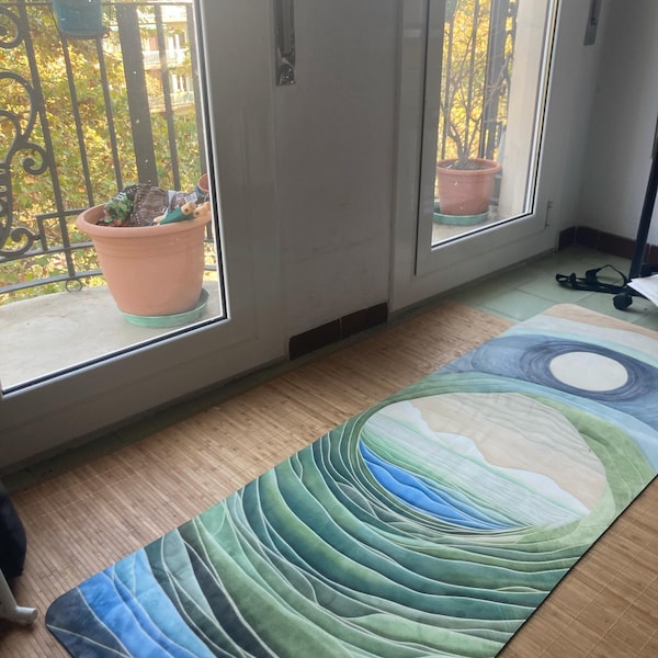 Tree Ring Canvas Painting, Original Art on Canvas, Tree Ring Art ...