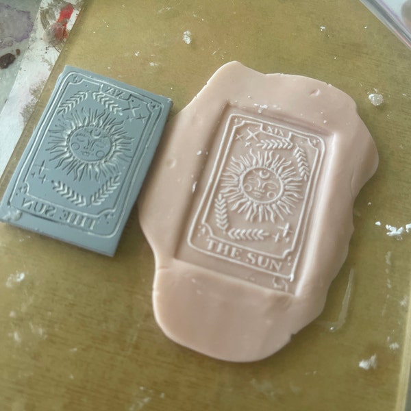 Polymer Clay Texture Mat | Tarot Arcana Mystical Boho Fortune Teller ...