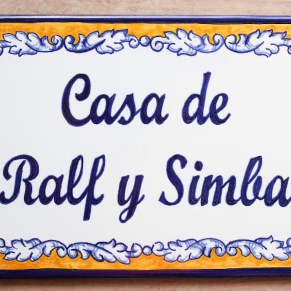 Old Spanish House Number , Signs for Home, Personalized Tile, Ceramic ...