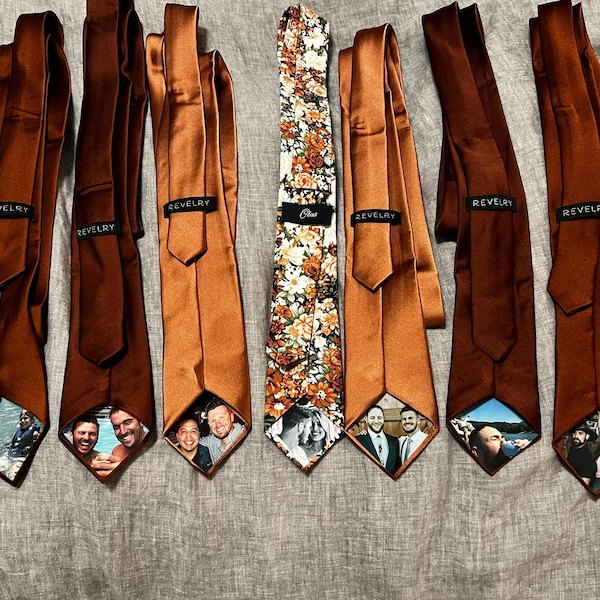 Personalised Photo Iron on Tie Label/dad/suit Label/tie Patch/tie Patch ...