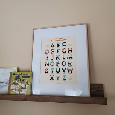 National Park Alphabet Print, Alphabet Poster, National Park Nursery ...