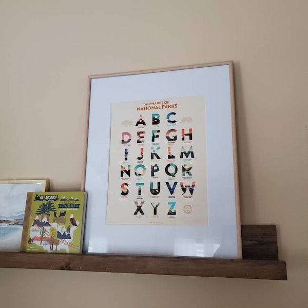 National Park Alphabet Print, Alphabet Poster, National Park Nursery ...