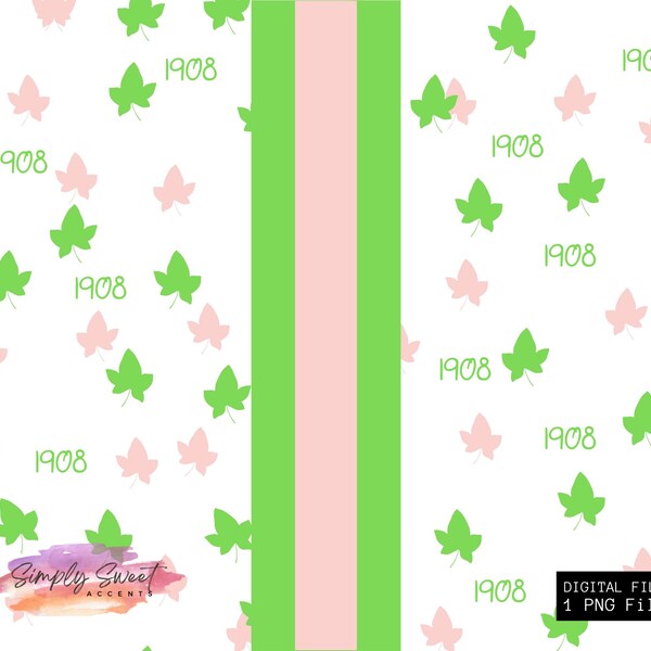 Digital Paper - Instant Download - Beautiful Pink & Green #2 - Etsy