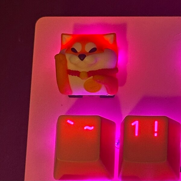 Maneki Shiba - Artisan Keycap - Etsy