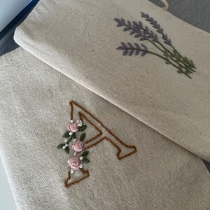 Olive Branch Book Case Bookcover Linen Embroidery Cloth - Etsy