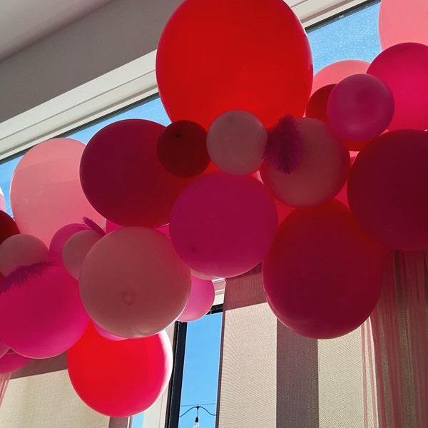 Hot Pink Balloon Arch Kit Bachelorette Party Decorations Neon Pink ...