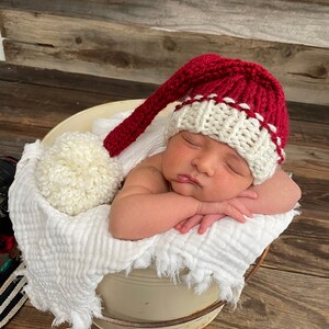 Striped Newborn Tassel Hat Sleepy Baby Stocking Cap Long | Etsy