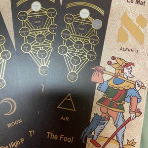 Kabbalistic Tarot Deck, Divination Cards, Unique Illustrated Occult ...