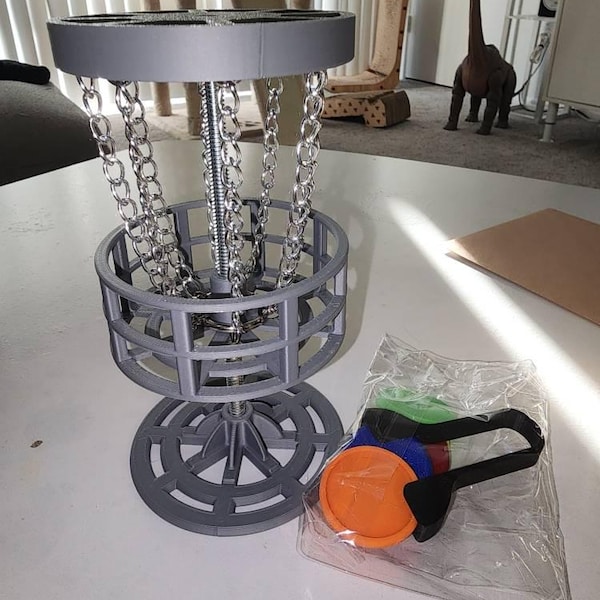 6" Mini Disc Golf - Table Top Game - Drinking Game - Trophy Game - Man ...