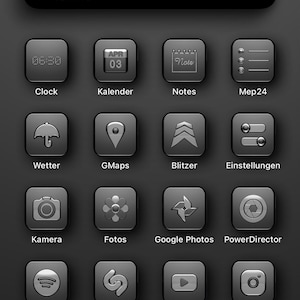 AMETAL Theme App Icon Set, Custom Icons for iPhone and Android Home ...