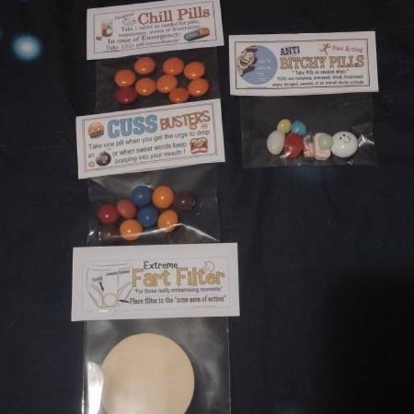 FART FILTER gag Gift Bags Funny, Silly Prank Goody Bag, Birthday, Co ...