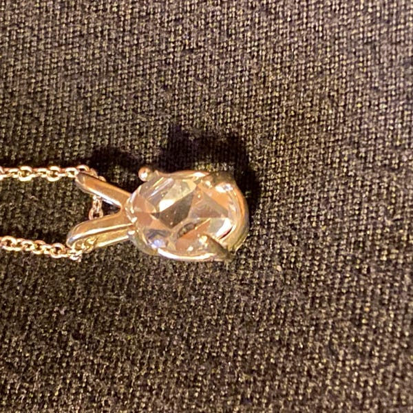 H2O Herkimer Diamond Pendant Water Bubble EHYDRO Inclusion Large Clear ...