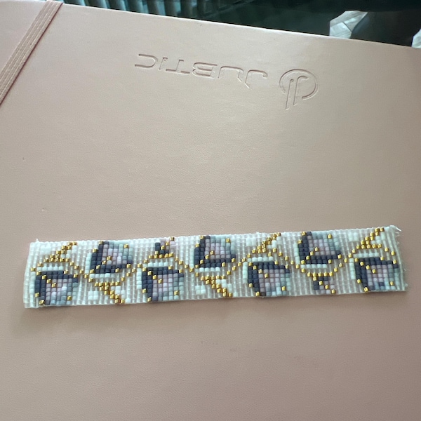 Miyuki Loom Bead Pattern, Geometric Bracelet Pattern, Miyuki Seed Bead ...