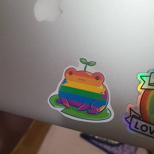 Pride Frog Charity Stickers LGBTQ Flag Frog Gay Pride - Etsy Canada