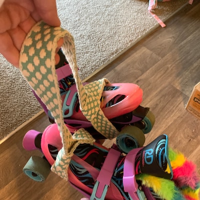 Mac and Cheese Mellow Yellow Chevron Cotton Roller Skate Leash ...