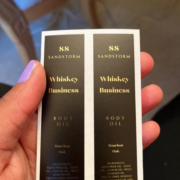 100 Custom Gold Foil Labels, Custom Real Foil Label, Gold Foil Label ...