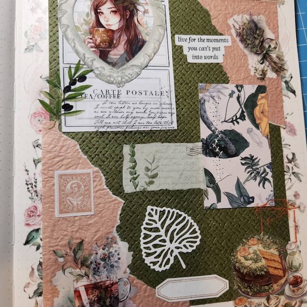 2 Sizes Handmade Paper Journal Deckled Edge Journaling Junk Journal Art ...