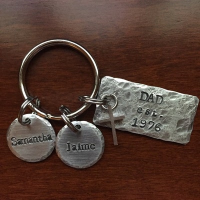 Dad Keychain,personalized, Father's Day Gift, Fathers Keyring, Gift for ...