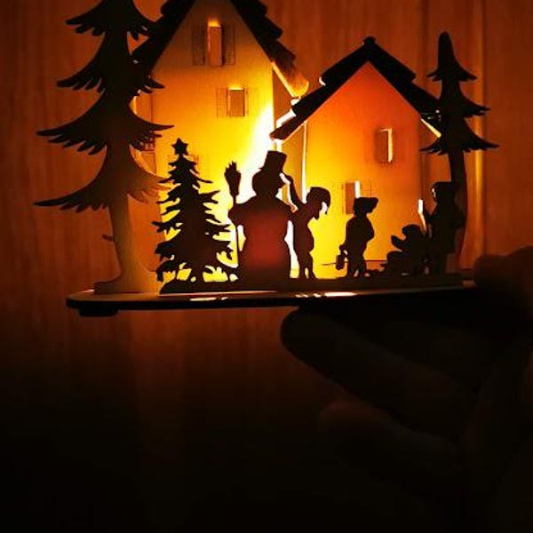 Winter Wonderland Dxf/svg,laser Cutting File; Winter Scene - Digital ...