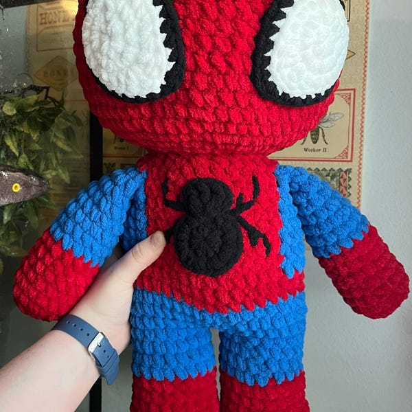 Low Sew, Hero Spider Chibi PDF Pattern Instant Download (amigurumi ...