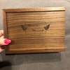 4x6" Wood Memory Box- Custom Engraved Walnut Keepsake Travel Box, Photo ...