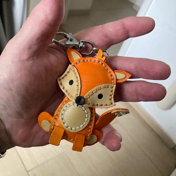 6 Forest Animals Keychains Patterns | Leathercraft Patterns Pack ...