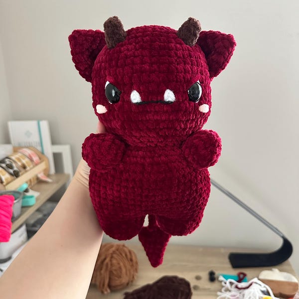 Crochet Pattern Chubby Devil Monster // Demon Crochet Pattern // Cute ...
