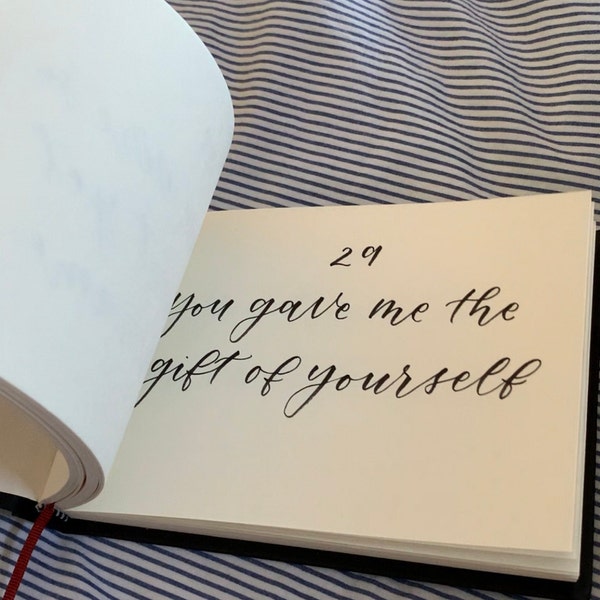 Book of Reasons Why We / I Love You / Handwritten / Personalised Gift ...