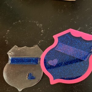 Police Badge Mold Shiny Mold Silicone Molds for Epoxy - Etsy