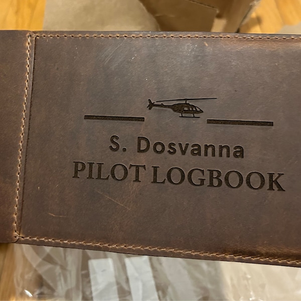 Pilots Log Laser Engraved Personalized, Diary, Notebook, Personalized ...