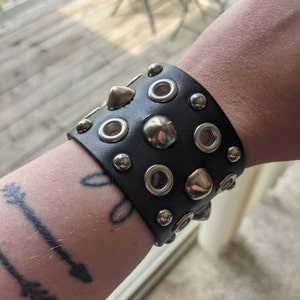 4in Black Spiked Bracer Gauntlet With 72 Spikes | Etsy