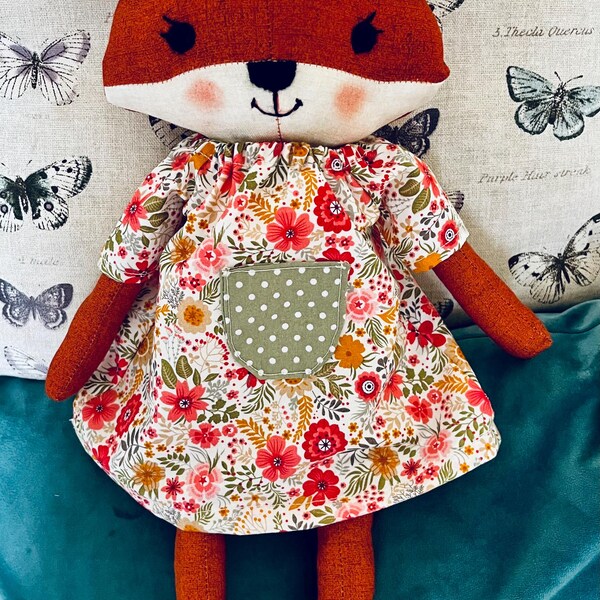 Fox Sewing Pattern PDF Make a Fox or Wolf Woodland Animal Cloth Doll ...