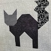 PDF Pattern - Scaredy Cat Quilt Block Pattern, Halloween Quilt Block ...