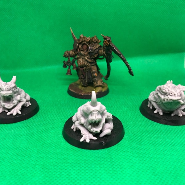 28mm Plague Toads Miniatures for Dungeons and Dragons, Pathfinder ...