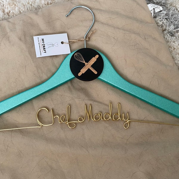 Chef Gift, Culinary Gifts, Personalized Chef Coat Hanger, Culinary ...