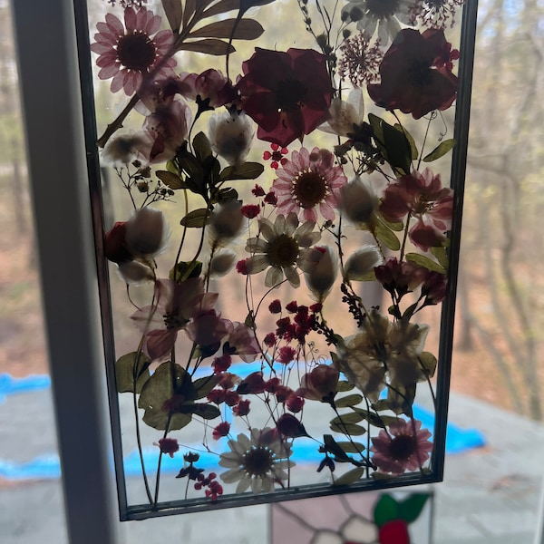 DIY Pressed Flower Frame Art Kit: Make Your Own Herbarium Art Floating ...