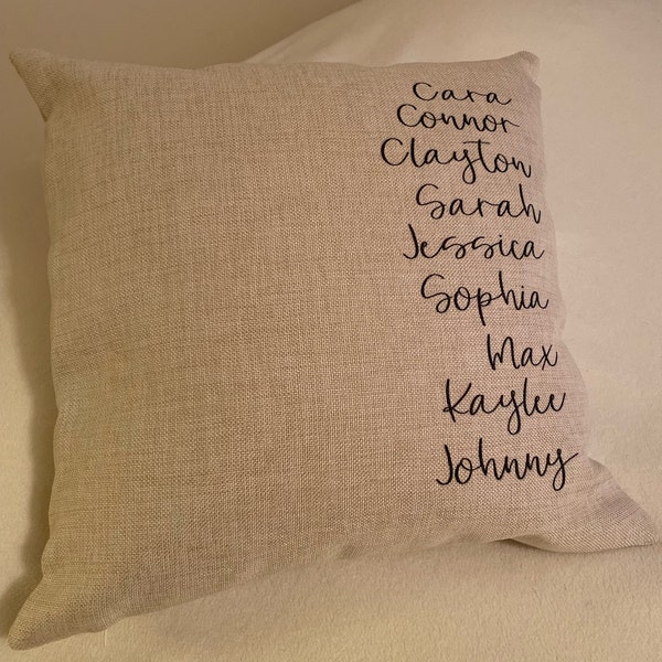 Name Pillow Covers - Personalized Name Pillow - Name Throw Pillow Cover ...