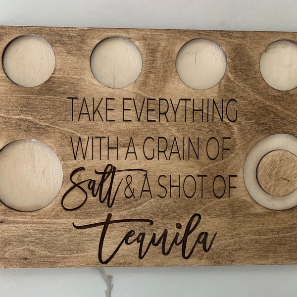 Tequila Shot Board SVG - Etsy