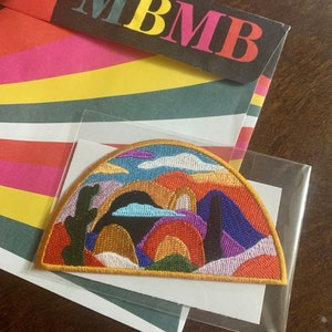 Half Moon Landscape Iron on Patch - Etsy