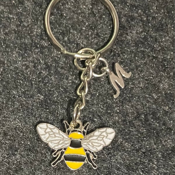 Bee Keyring (silver Colour) (birthday, Loved Ones, Manchester Bee ...