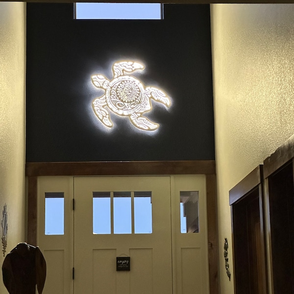 Turtle Ceiling Light – Handcrafted Ocean-inspired Chandelier – Surf ...