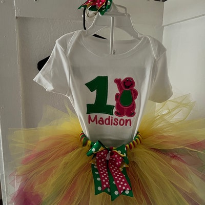 Barney Tutu Set, Barney Tutu, Barney Birthday Outfit, Barney Birthday ...