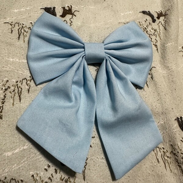 Light Blue Baby Bow, Baby Blue Hair Bow, Light Blue Hair Bow, Belle ...